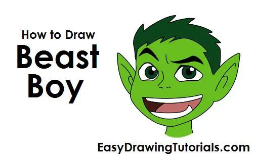 How To Draw Beast Boy From Teen Titans Go