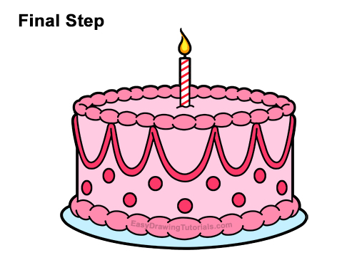 Smashed Cake Drawing