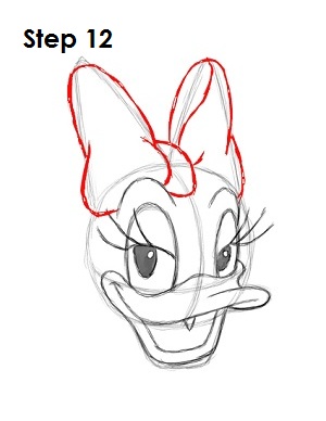 How To Draw Daisy Duck Face