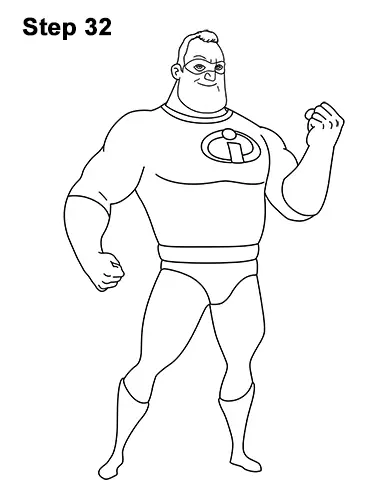 The Incredibles Mr Incredible Drawing