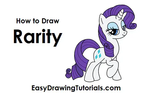 How To Draw Rarity Step By Step