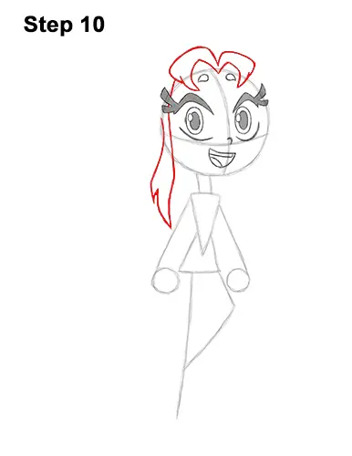 How To Draw Starfire Step By Step
